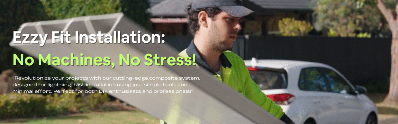Installation - Composite Retaining Walls in Australia - EzzyFit